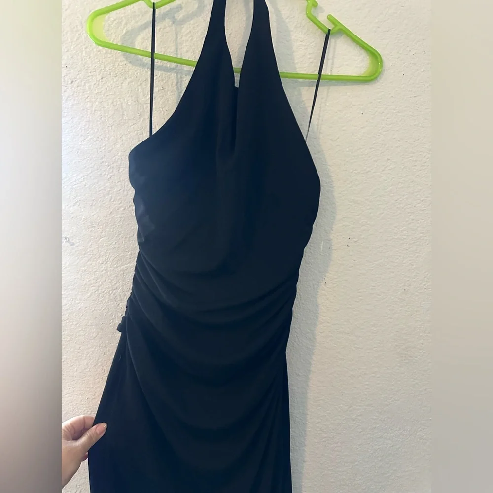 Zara | Dresses | Zara Black Backless Halter Dress | Poshmark